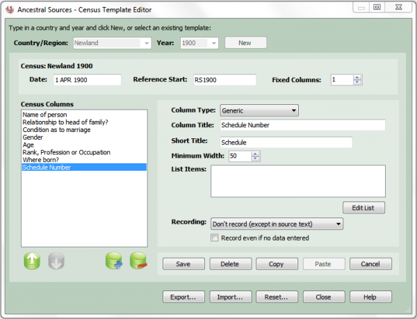 Ancestral Sources Tutorial ~ Working With Templates – Family Historian ...